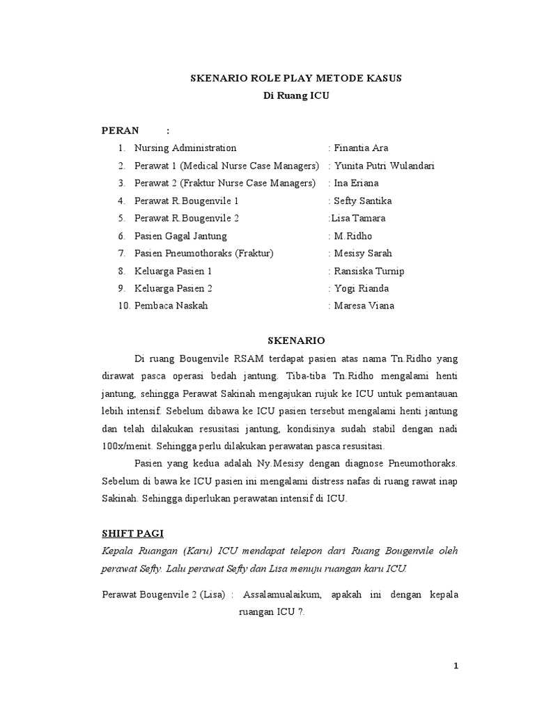 Skenario Metode Kasus Kel 3 | PDF