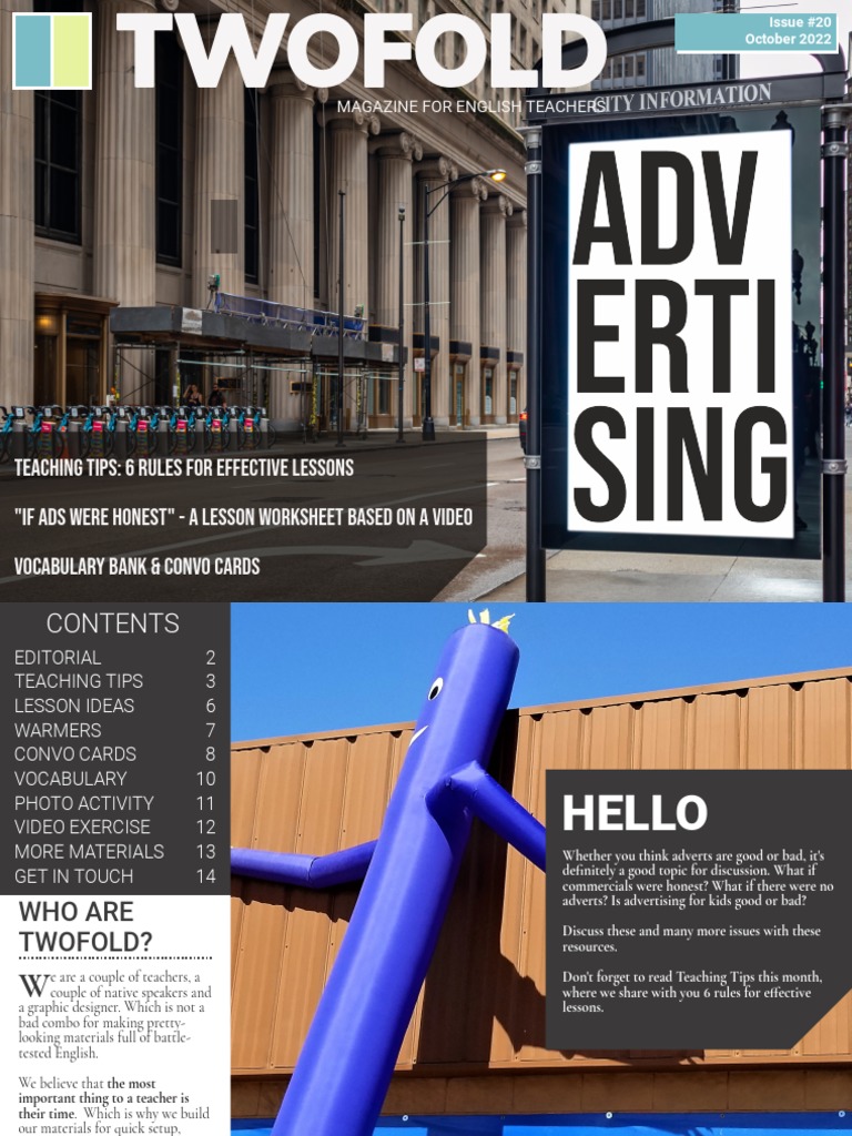 Twofold Magazine - Issue 20 - Advertising | PDF | Advertising | Vocabulary