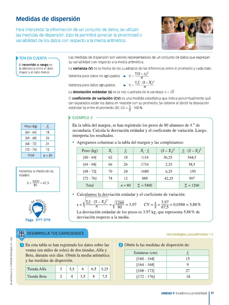 Teoria - Medidas de Dispersion | PDF