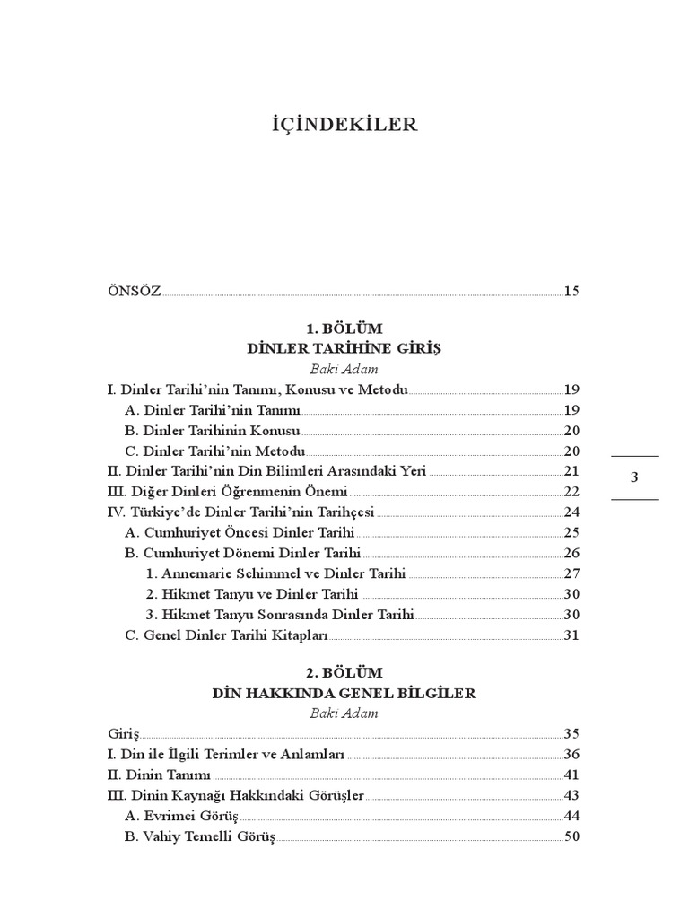 Dinler Tarihi El Kitabi | PDF