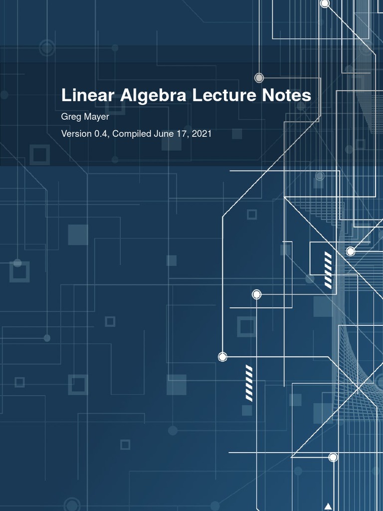 Lecture - Notes MAtrix Algebra 2 | PDF | Matrix (Mathematics) | Linear ...
