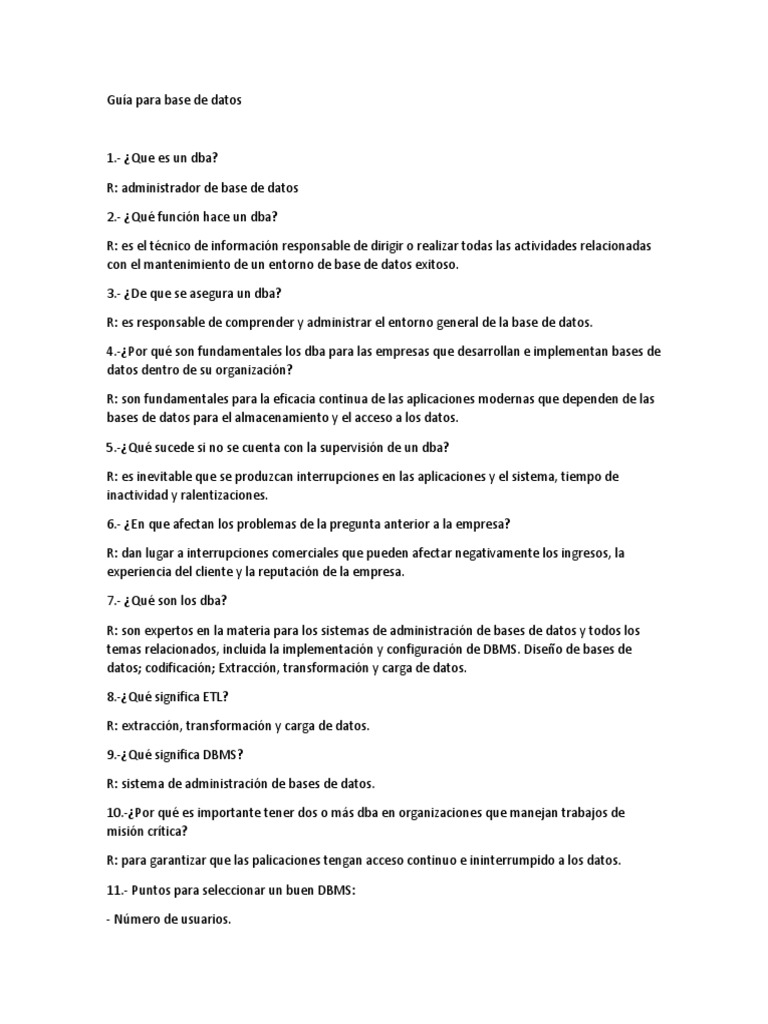 Guía Base De Datos Pdf Bases De Datos Servidor Sql De Microsoft