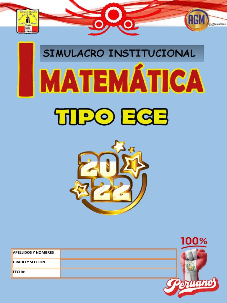 I Simulacro Ece 2022 SMP | PDF
