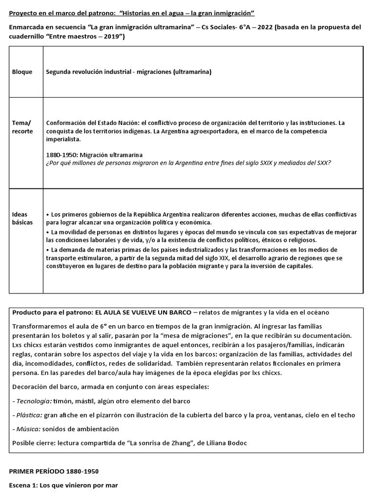 Historias de Inmigración en el Aula | PDF | Revolución industrial ...
