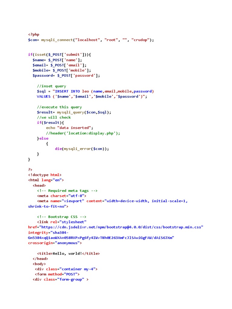 User PHP | PDF | Information Technology | Access Control