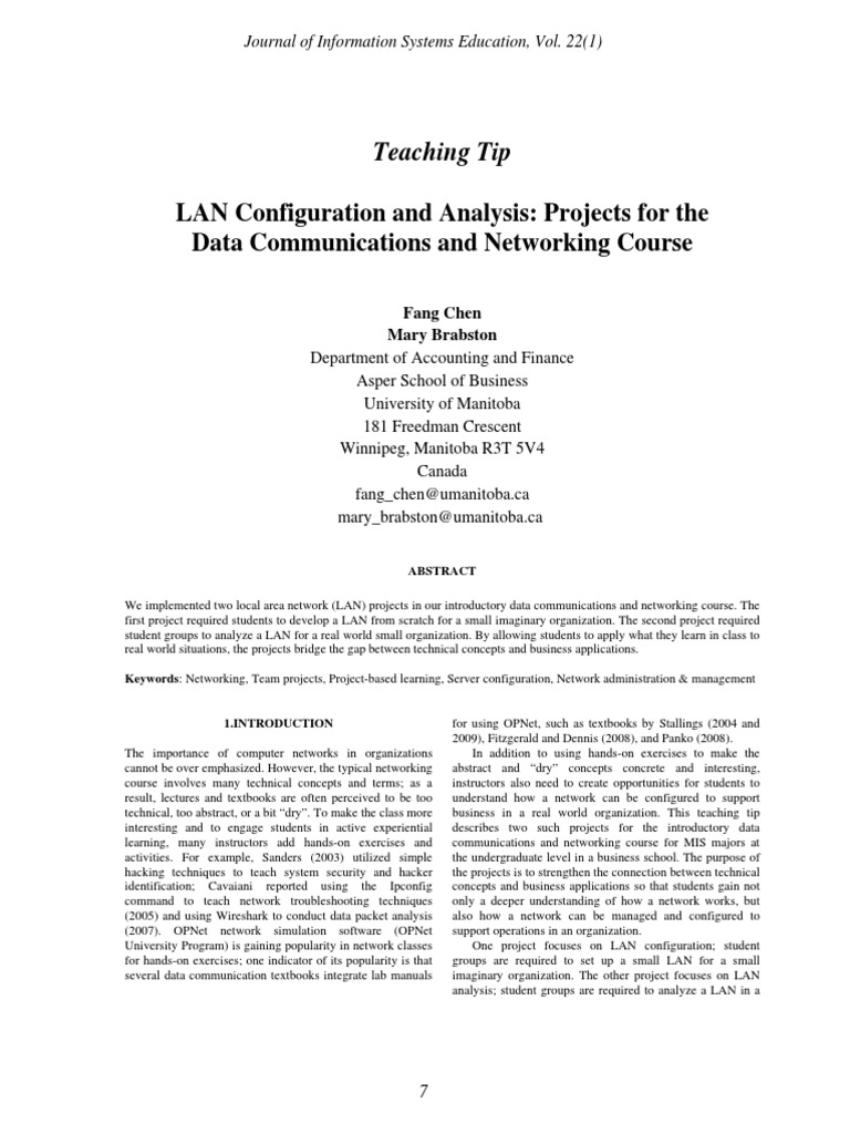 JISEv 22 N 1 P 7 | PDF | Active Directory | Computer Network