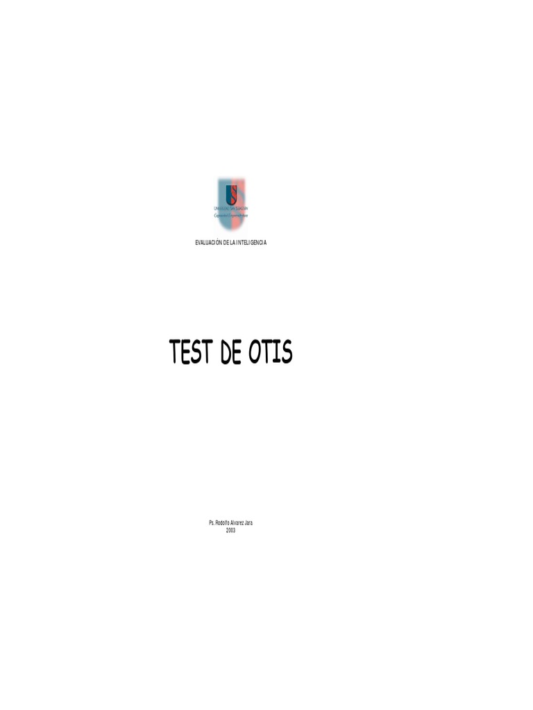 Prueba de OTIS 2 | PDF | Inteligencia