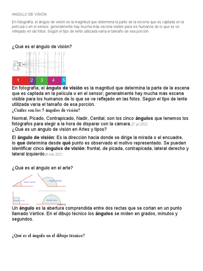 Angulo de Visión | PDF | Hogar, jardinería y bricolaje
