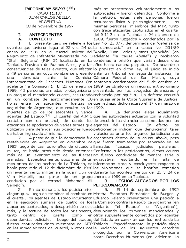 Abella CIDH | PDF | Estado (política) | Ley humanitaria internacional