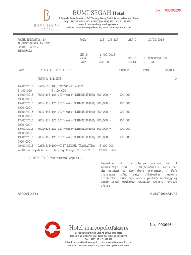 Hotel Bumi Segah Berau | PDF