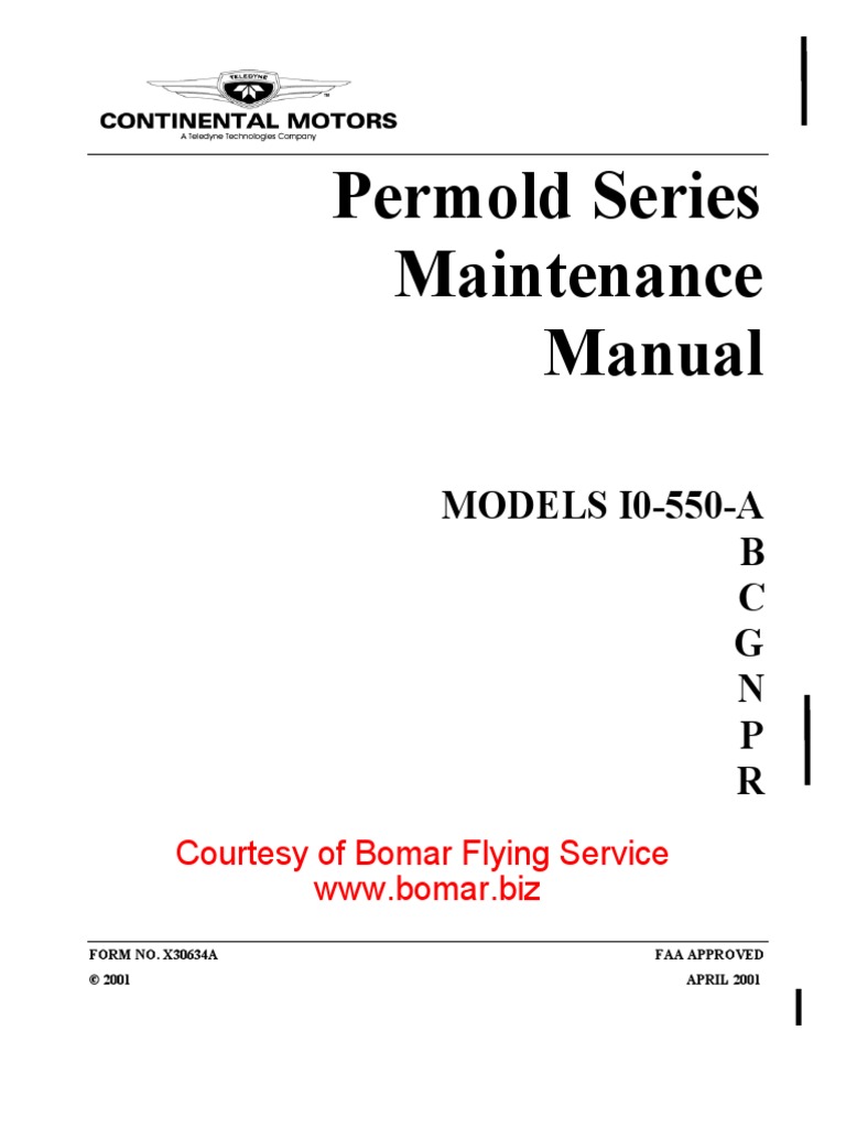 TCM-IO550-Maint Manual | PDF | Internal Combustion Engine | Systems Engineering
