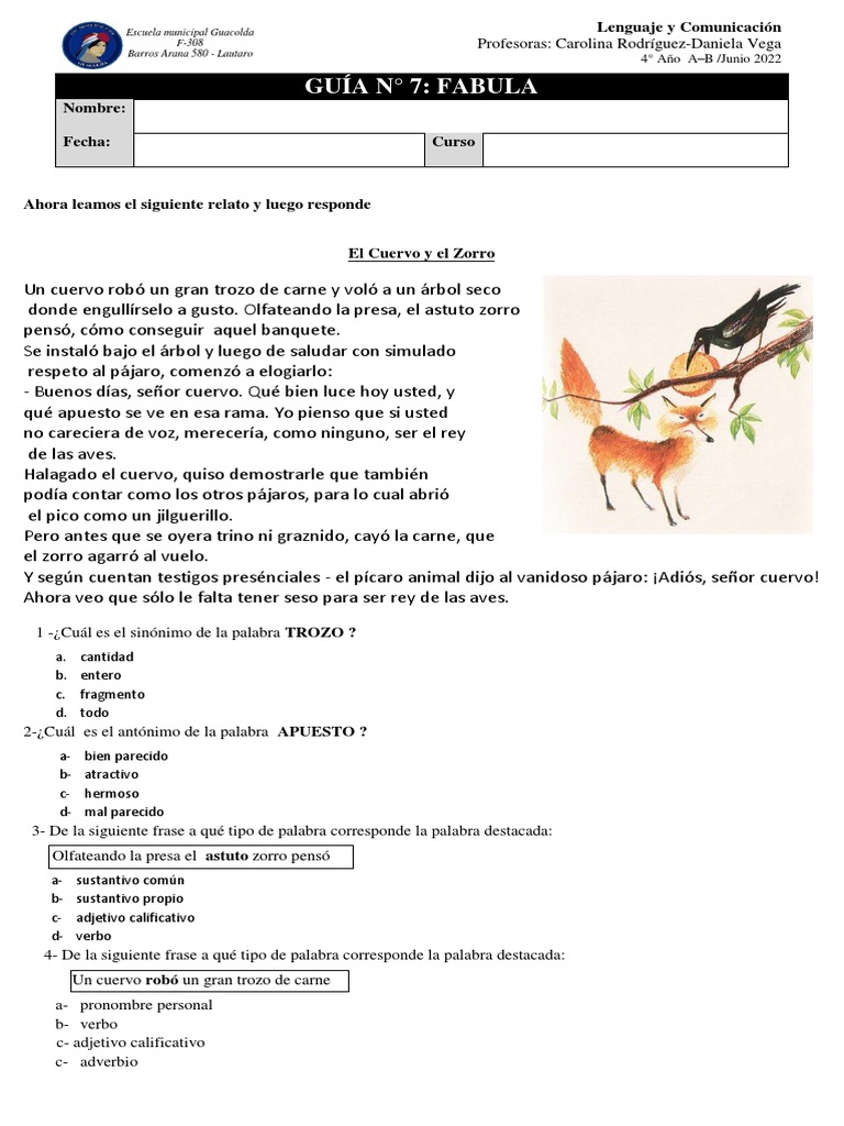 Guia 6 4-08 ( Fabula) | PDF | Miel