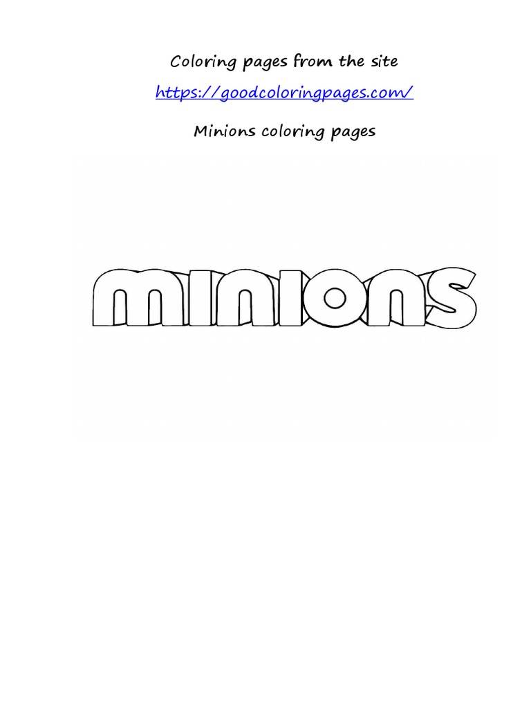 Minions Color by Number Pages | PDF
