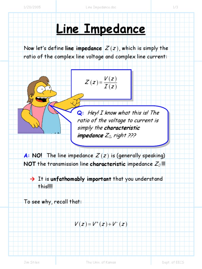 Line Impedance | PDF | Transmission Line | Physical Quantities