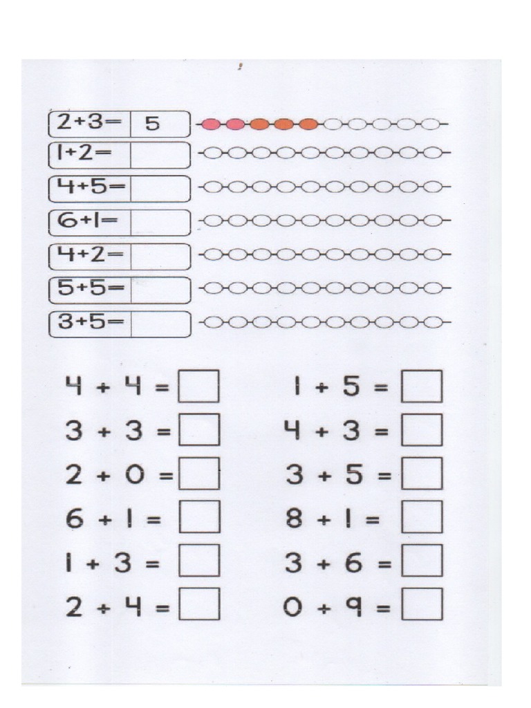 Sumas en Forma Horizontal | PDF