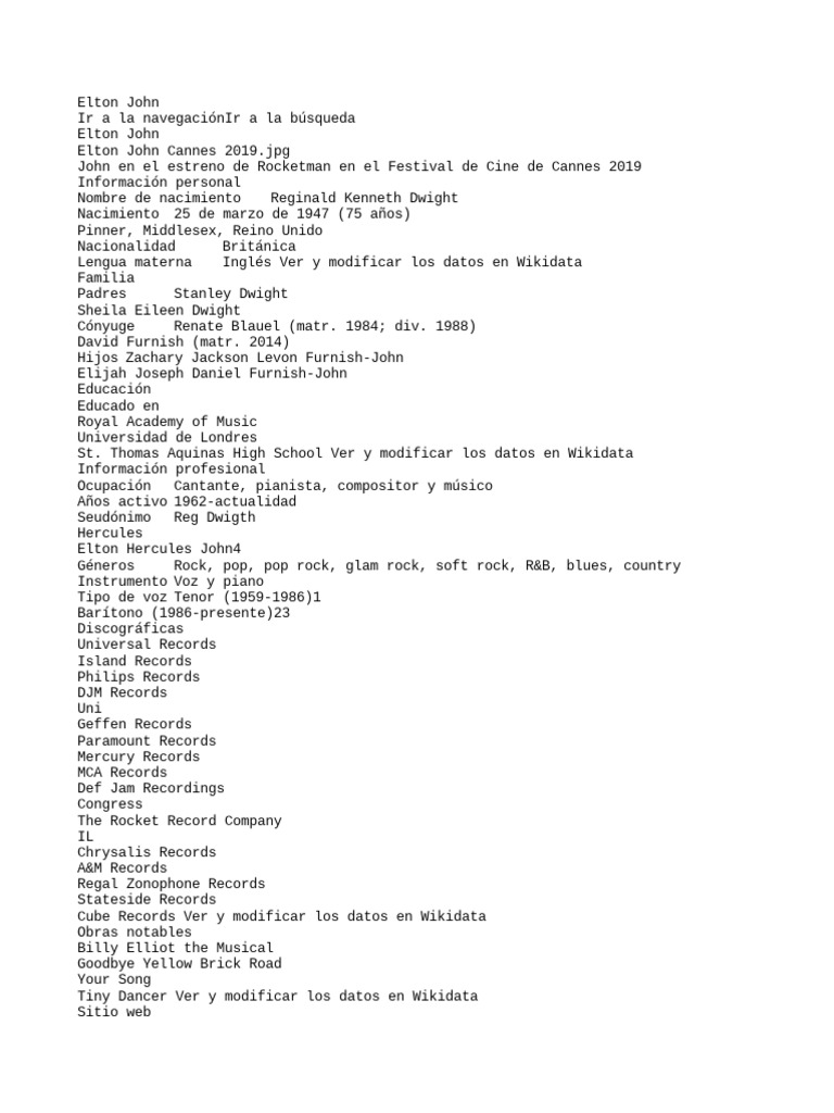 4°-Elton John | PDF