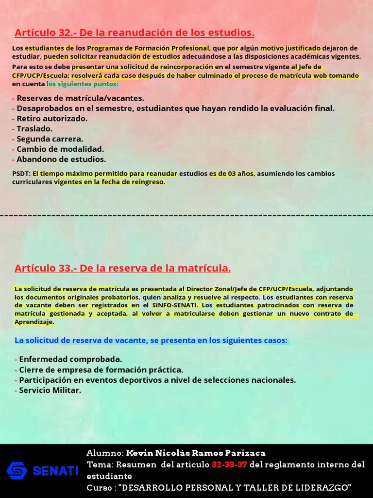 DPTL - Kevin Cosner - Resumen Del Articulo 32-33-37 | PDF