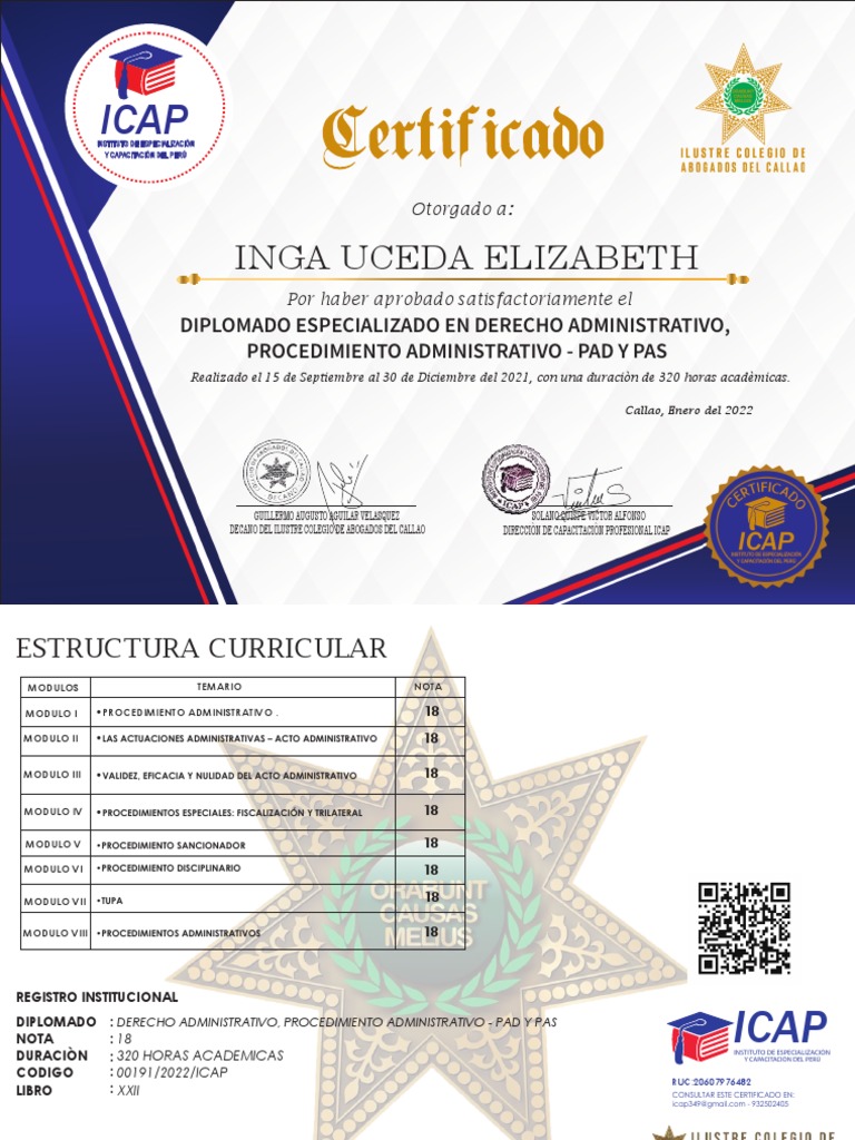 Inga Uceda Elizabeth: Otorgado A | PDF