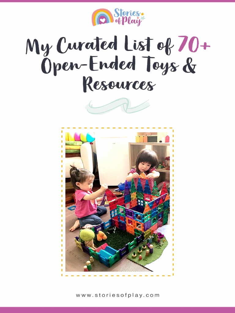 My Curated List of 70+ Open-Ended Toys & Resources | PDF