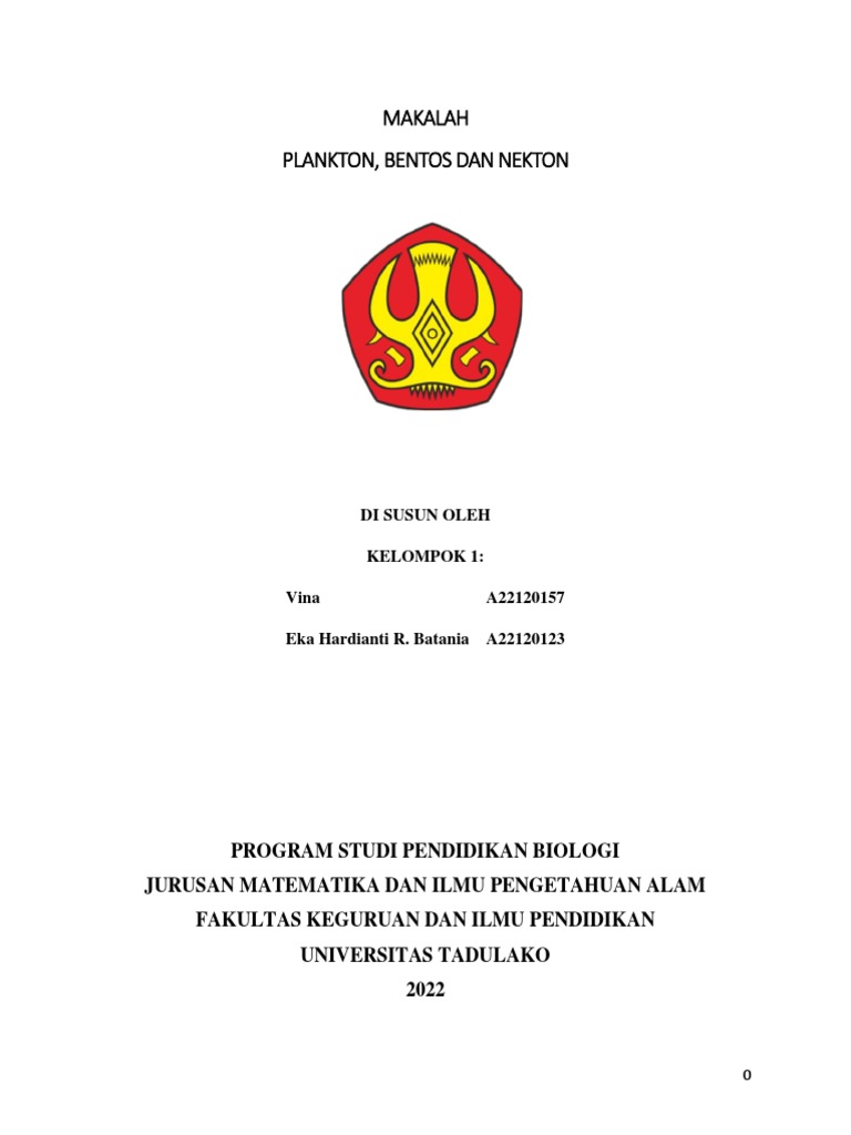 Perbedaan Plankton, Nekton, dan Bentos | PDF | Ilmu Sosial | Kesehatan ...