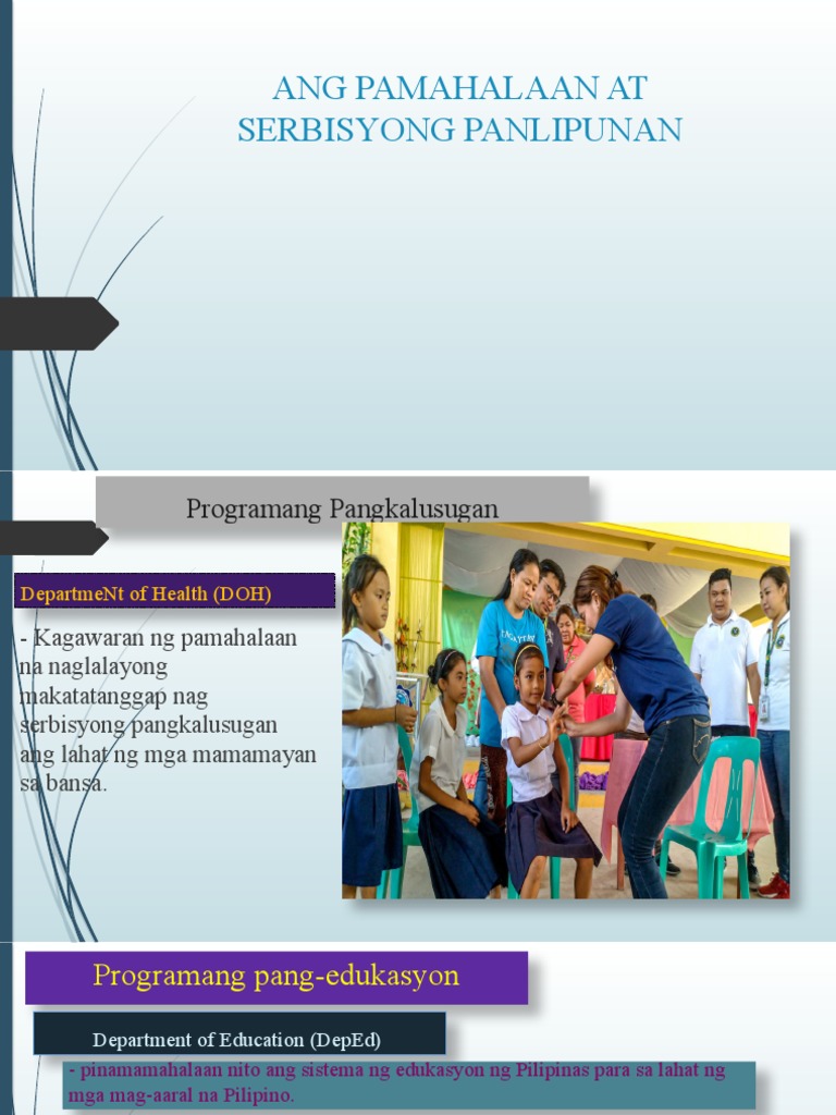 Ang Pamahalaan at Serbisyong Panlipunan | PDF