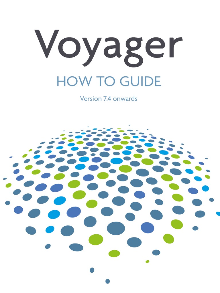 Voyager Version 7.4 User Manual | PDF | World Wide Web | Internet & Web