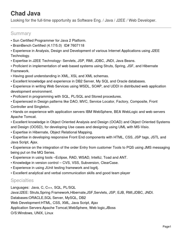 Chad Java | PDF | Enterprise Java Beans | Spring Framework