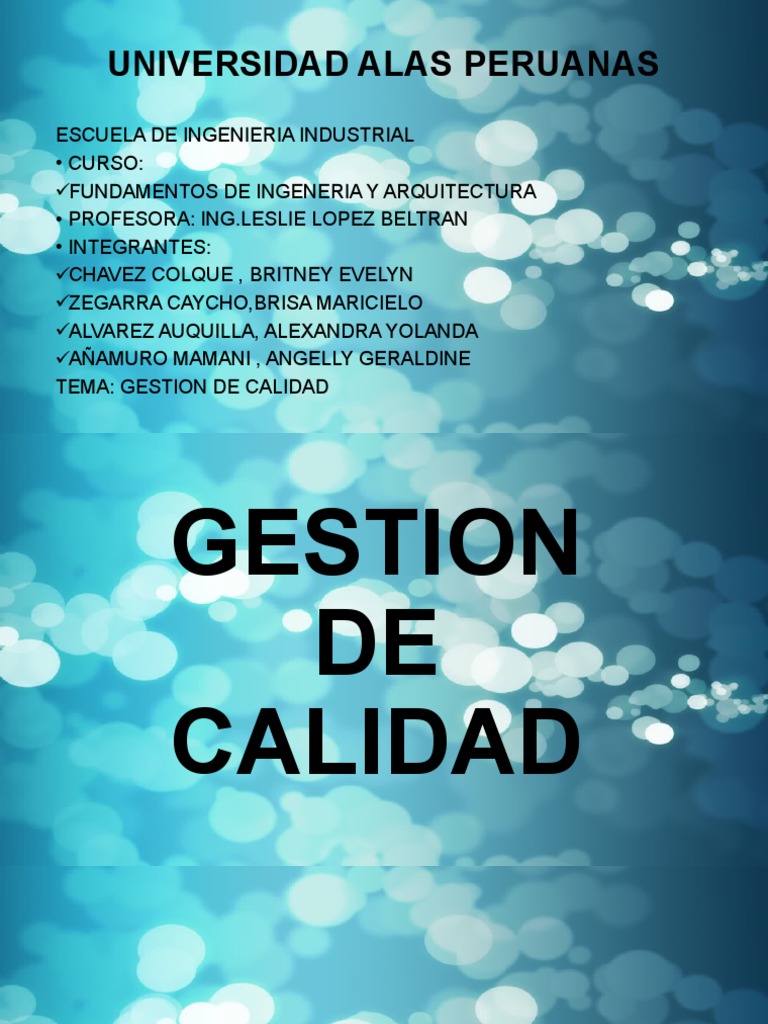 Gestion de Calidad | Descargar gratis PDF | Calidad (comercial) | Gestión de la calidad
