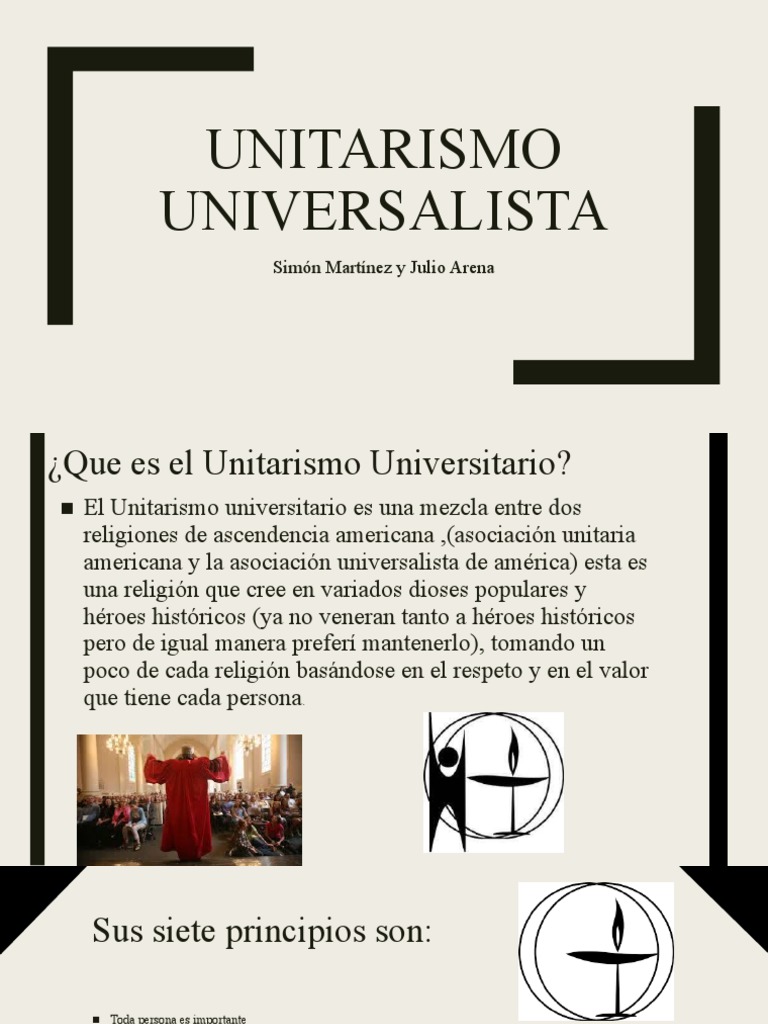 Unitarismo Universalista | PDF | Oración