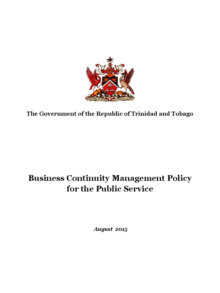 BCM Policy | PDF | Emergency Management | Disaster Recovery