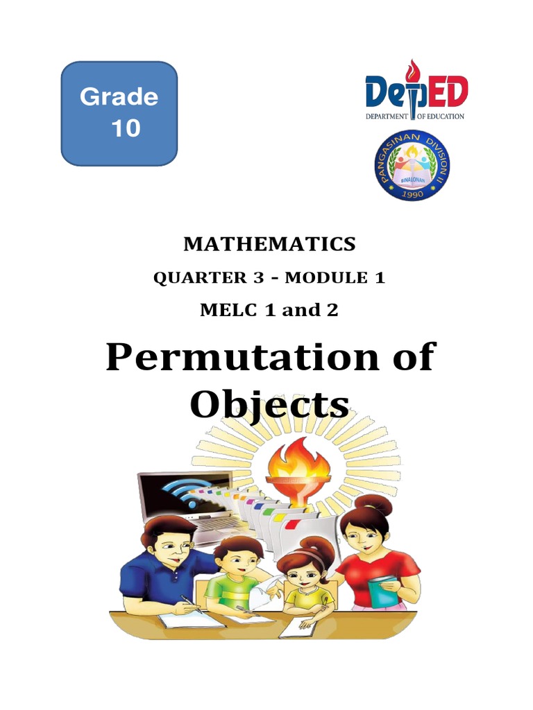 Grade 10 Math: Permutations Module | PDF | Permutation | Numbers