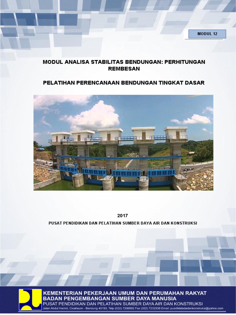 Analisa Stabilitas - Bendungan - Perhitungan Rembesan | PDF