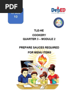 COOKERY 10 Quarter 3 LAS Number 2 | PDF | Stock (Food) | Soup