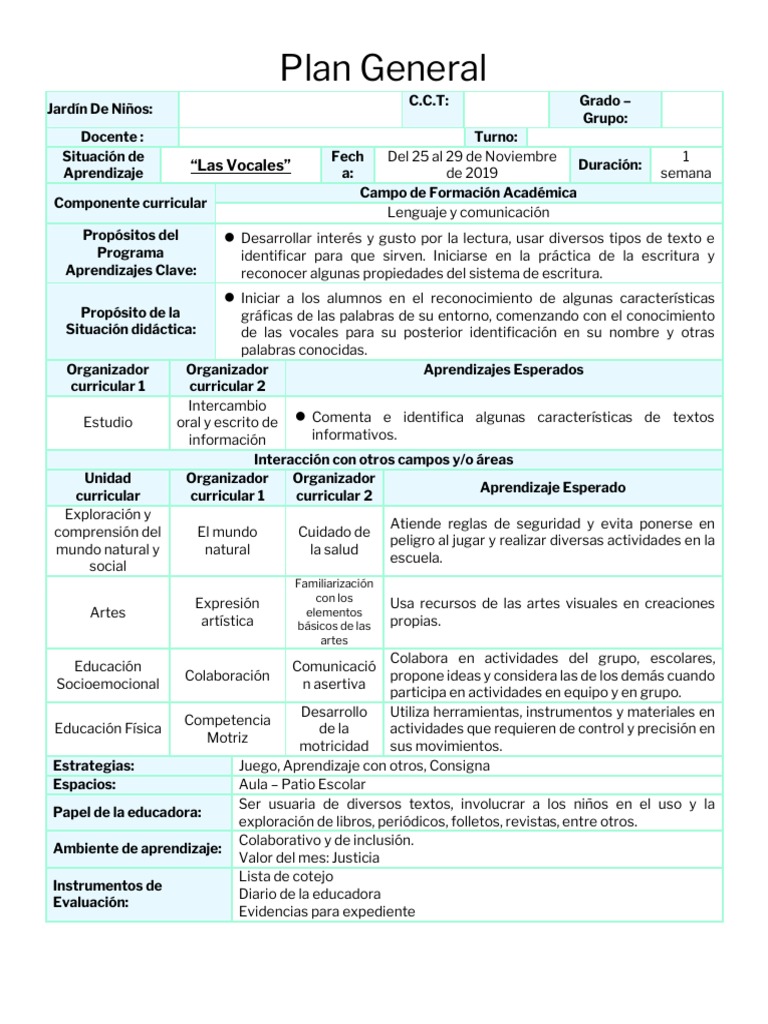 5.las Vocales | PDF | Educación de la primera infancia | Aprendizaje