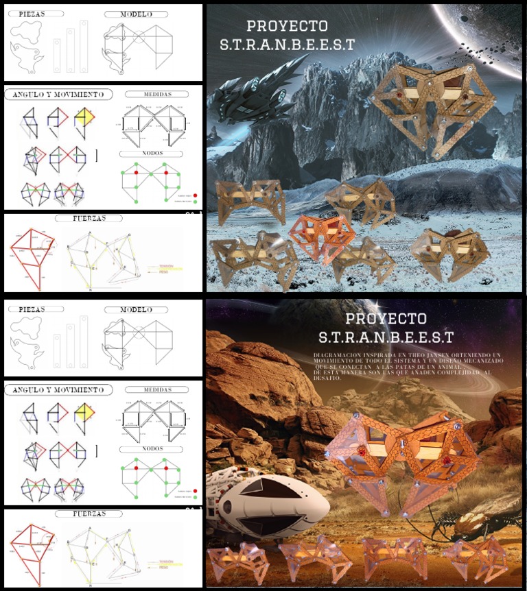 Modelo Mecánico Strandbeest-CRISTY PEREZ | PDF