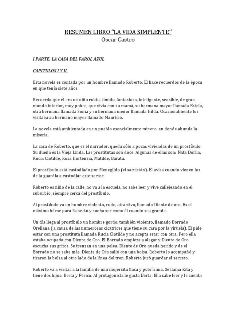 Resumen La Vida Simplemente | PDF