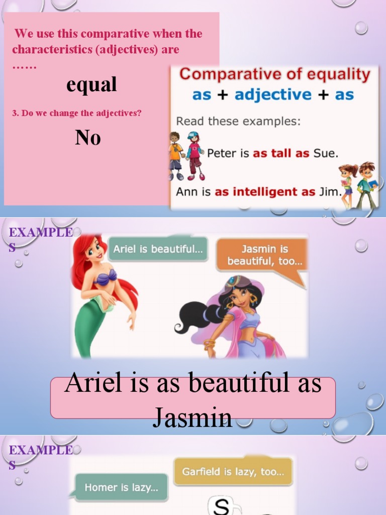 Comparatives As ... As Not As ... As | PDF
