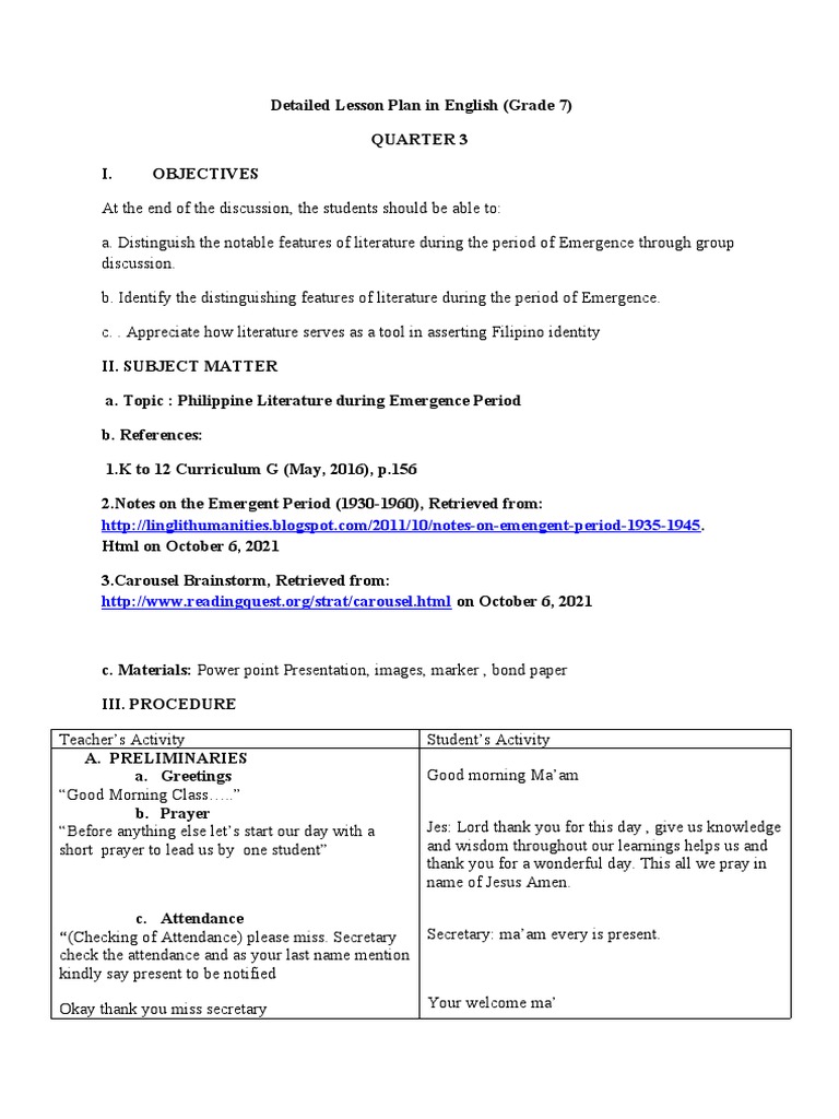Philippine Literature During Emergence Period | PDF