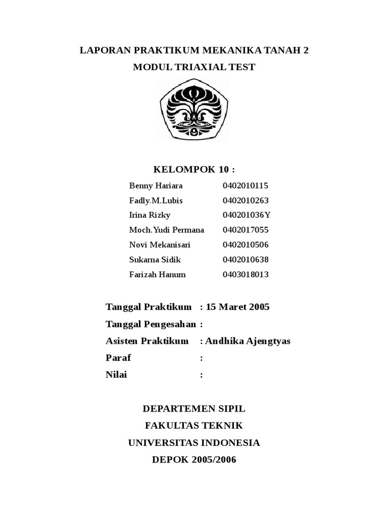Triaxial Kel 10.Doc | PDF