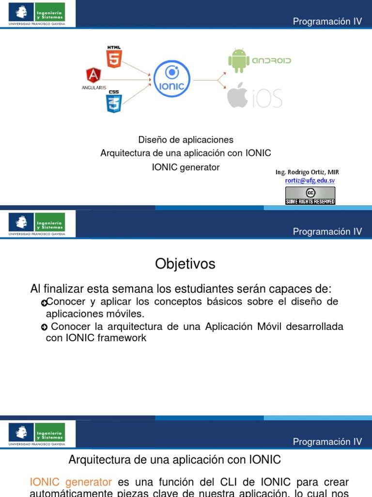 Arquitectura de Aplicaciones Con Ionic | PDF | HTML | Software de la aplicacion
