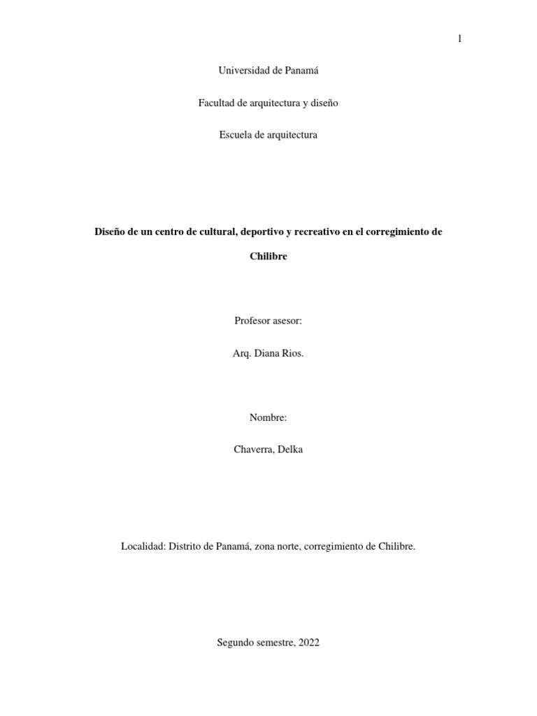Anteproyecto Centro Cul Dep y Rec | Descargar gratis PDF | Iniciativa empresarial | México