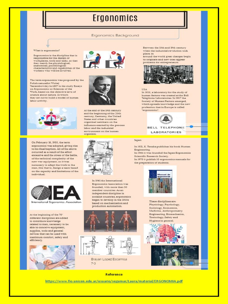 Infographic Ergonomics Background | PDF