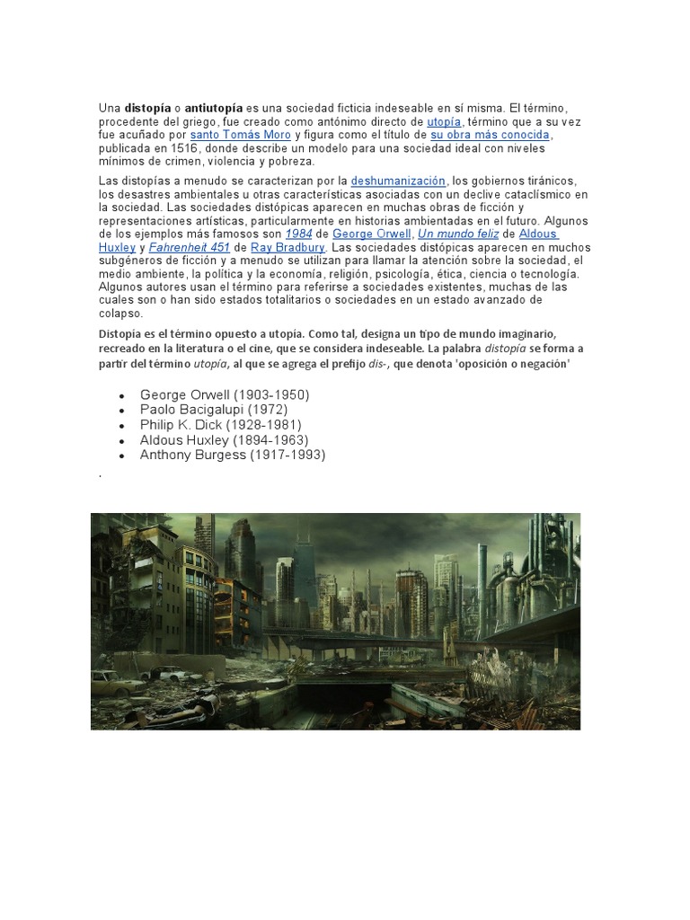 Distopia | PDF | Distopía