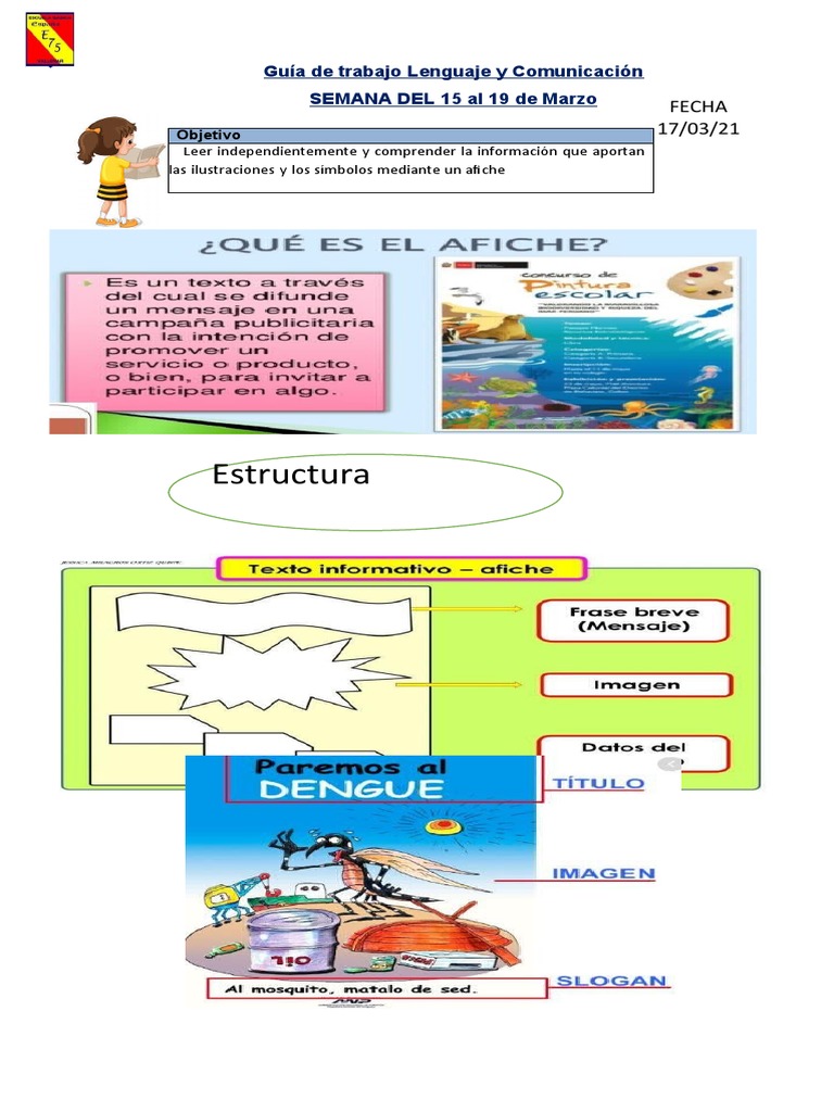 Comprensión de Un Afiche 17.03 | PDF