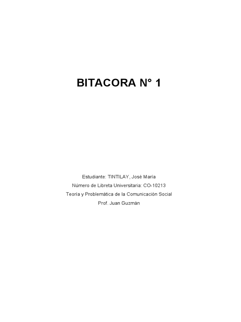 BITACORA N 1 Okok | PDF | Facebook | Servicio de redes sociales