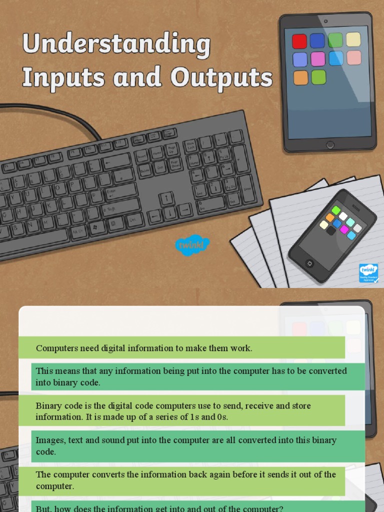 Understanding Computer Inputs And Outputs Powerpoint Ver 2 Pdf Inputoutput Printer 0018