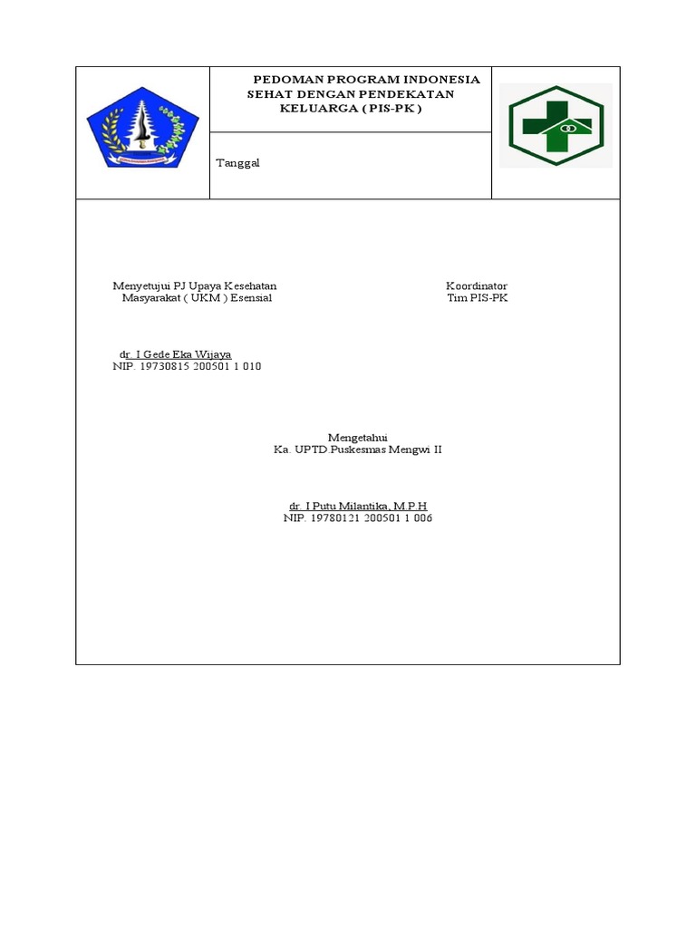 Pedoman Pis PK | PDF