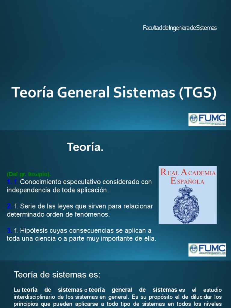 Teoria General de Sistemas | PDF | Teoría de sistemas | Sistema