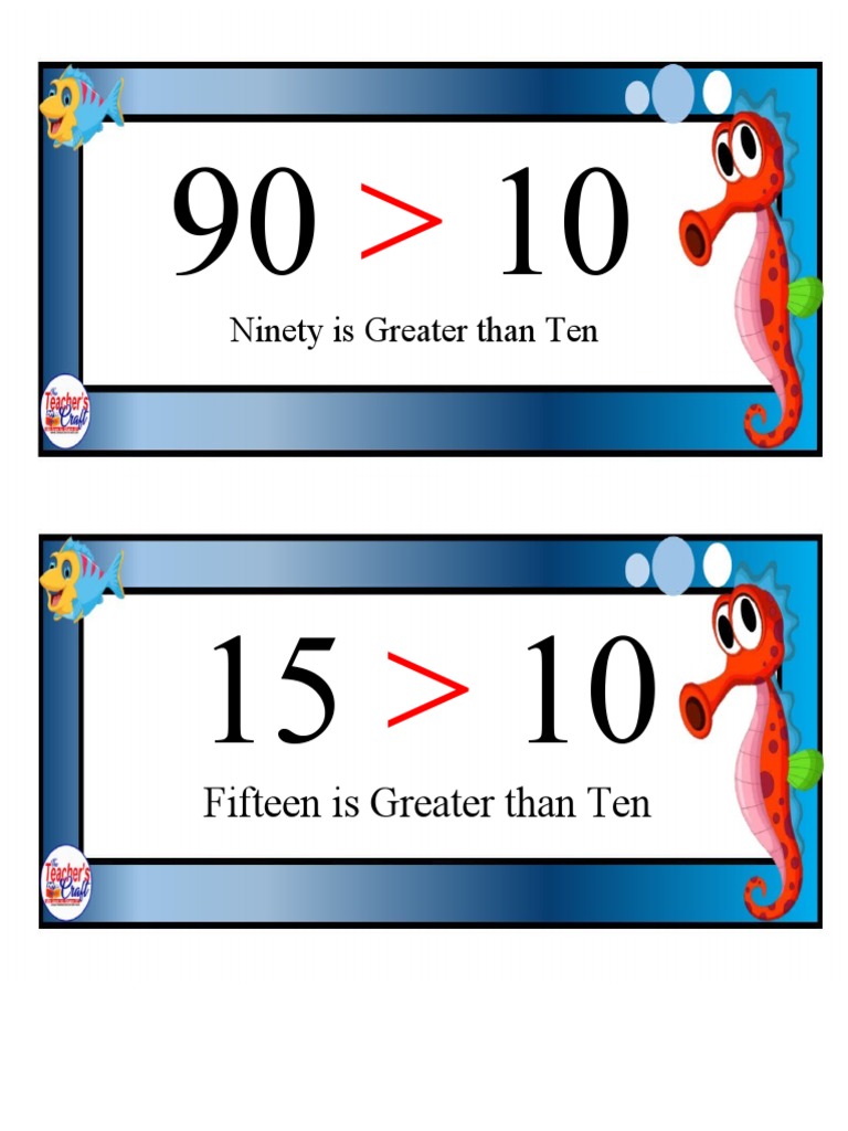 Number Comparisons Explained | PDF