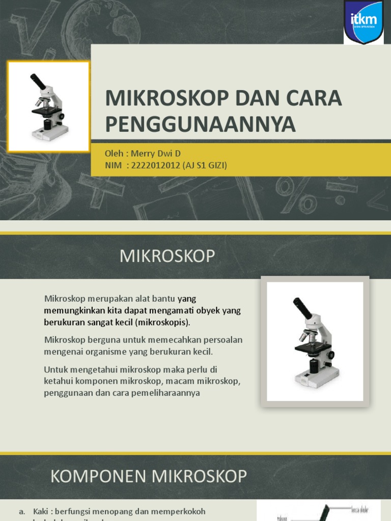 Panduan Lengkap Mikroskop dan Penggunaannya | PDF | Kesehatan Holistik
